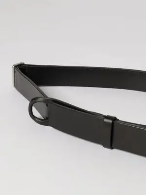 Orciani Leather Nobuckle Belt - Black