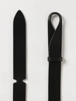 Orciani Leather Nobuckle Belt - Black