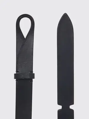 Orciani Smooth Calf Leather Belt - Blue