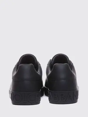 Dolce & Gabbana Portofino Smooth Calfskin Lace Up Sneakers