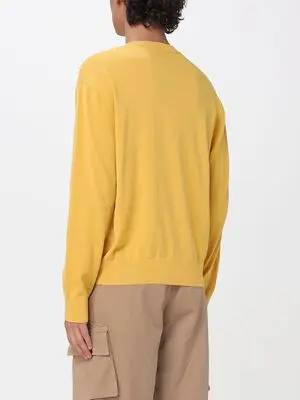 LANEUS Cotton Knit Top - Yellow
