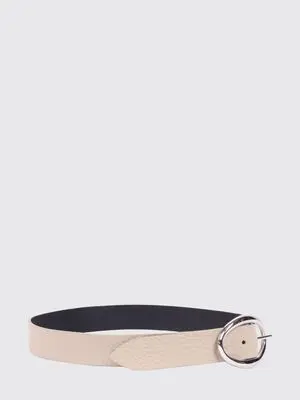 Orciani Hammered Leather Belt - Beige