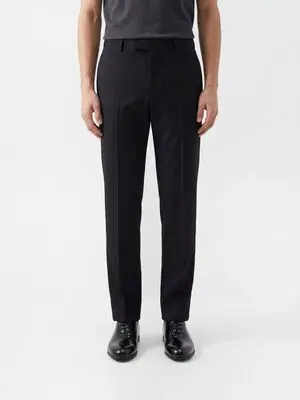 JIL SANDER Virgin Wool Tailored Trousers - Black