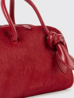 Jacquemus Le Petit Turismo Leather And Calf Hair Bag - Red