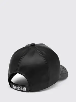 Philipp Plein Leather Baseball Cap With Logo
