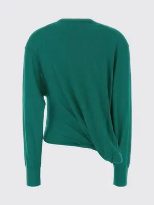 Loewe Draped Wool Blend V-neck Sweater - Green