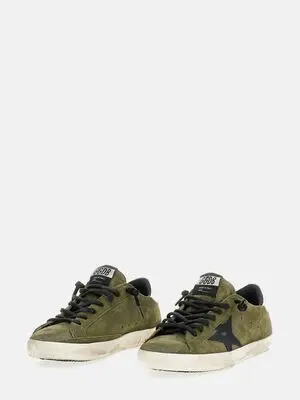 GOLDEN GOOSE Super-star Suede Sneakers With Distressed Effect