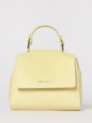 Orciani Sveva Soft Mini Hammered Leather Bag - Yellow