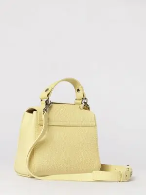 Orciani Sveva Soft Mini Hammered Leather Bag - Yellow