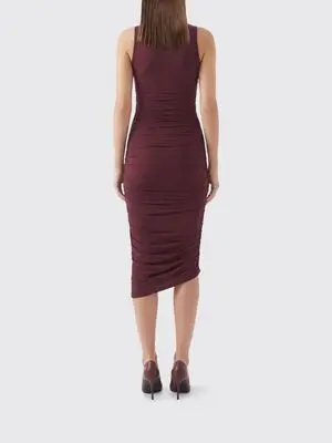Wolford Asymmetric Stretch Jersey Dress - Plum