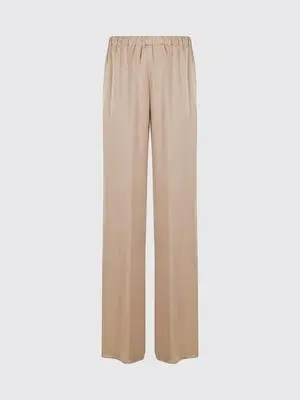 Loulou De Saison Pure Silk Palazzo Pants - Beige