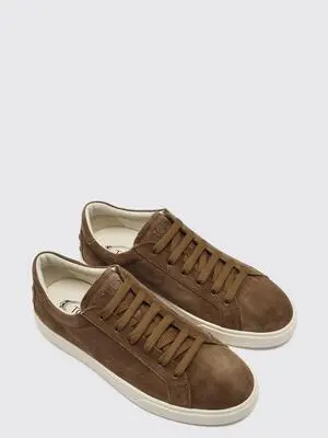 TOD'S Suede Lace-up Trainers - Brown