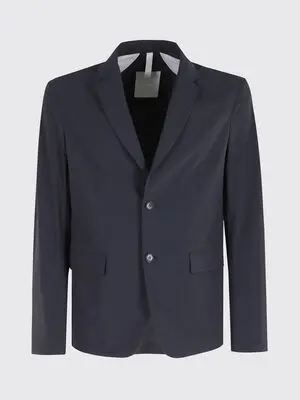 DUNO Single-breasted Technical Fabric Blazer With Flap Pockets