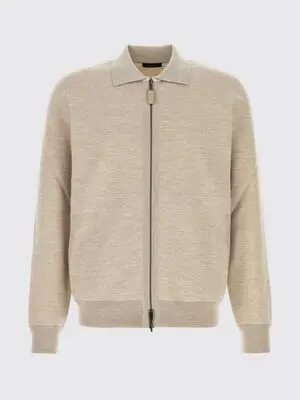 Brioni Cotton And Cashmere Polo Cardigan