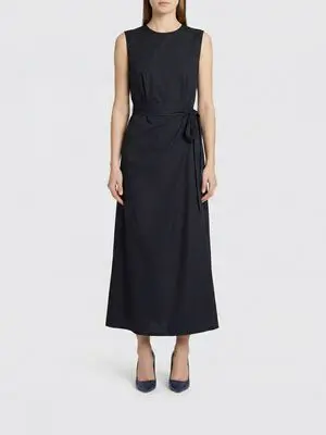 Aspesi Cotton Poplin Wrap Dress - Blue