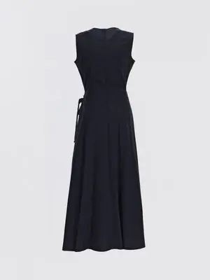 Aspesi Cotton Poplin Wrap Dress
