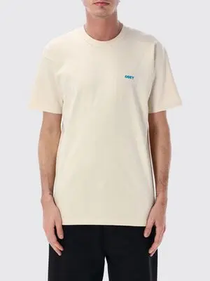 Obey Printed Cotton T-shirt - White