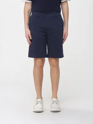 Eleventy Stretch Cotton Shorts - Blue