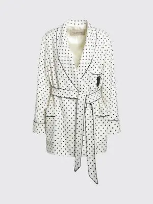 Valentino Garavani Polka Dot Viscose Robe Jacket