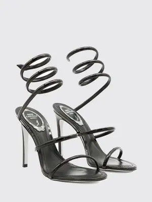Rene Caovilla Cleo Patent Leather Stiletto Sandals