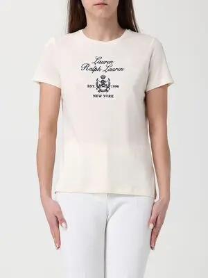 Ralph Lauren Cotton T-shirt With Logo - Beige