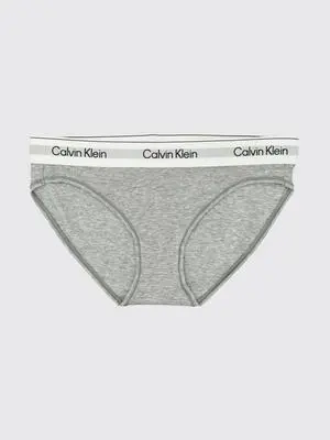 Calvin Klein Cotton Blend Logo Briefs - Grey