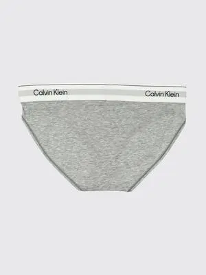 Calvin Klein Cotton Blend Logo Briefs - Grey