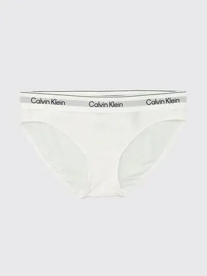 Calvin Klein Cotton Blend Logo Briefs - White