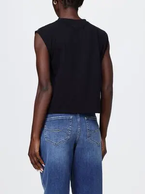 TWINSET Cotton And Macramé Top - Black