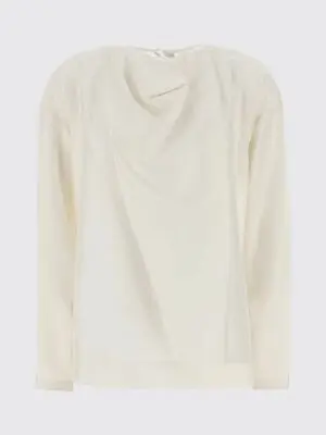 Carven Draped Silk Blouse
