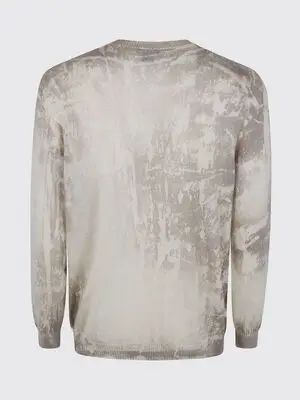 Avant Toi Abstract Pattern Cashmere Crewneck Sweater - Brown