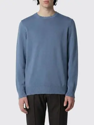 DRUMOHR Basic Crew Neck Knit Top - Blue