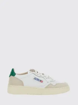 AUTRY Medalist Low Bi Leather Sneakers With Perforated Toe Green