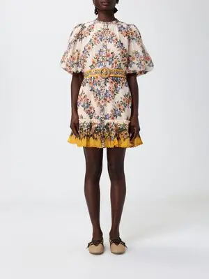 Farm Rio Linen Blend Shirtdress - Sand