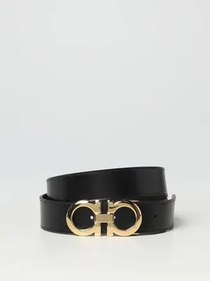 FERRAGAMO Gancini Belt - Black