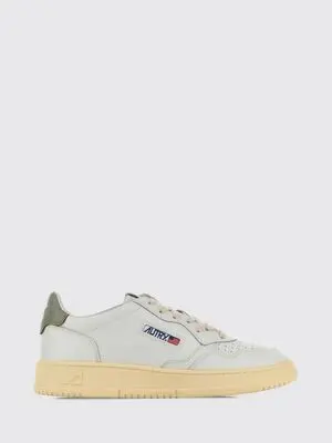 AUTRY Medalist Low Sneakers In Smooth Calfskin With A Bi Design - Nude