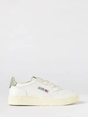 AUTRY Medalist Low Sneakers In Smooth Calfskin With A Bi Design - White