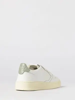 AUTRY Medalist Low Sneakers In Smooth Calfskin With A Bi Design - White