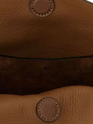 Etro Pony Suede Bag With Maxi Fringes - Beige