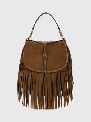 Etro Pony Suede Bag With Maxi Fringes - Brown