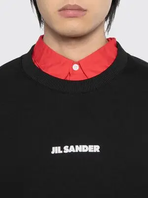 JIL SANDER Cotton Crewneck Sweatshirt With Logo
