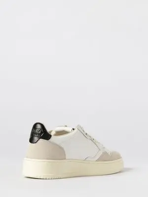 AUTRY Medalist Low Top Sneakers In Smooth Calfskin With Contrast Detailing - Beige