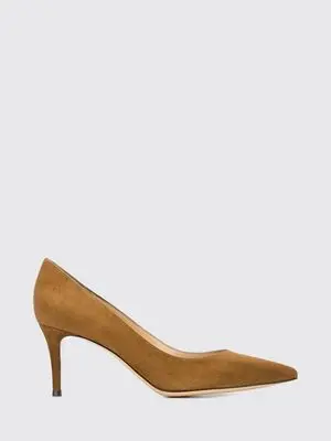 GIANVITO ROSSI Suede Stiletto Heel Pumps - Brown