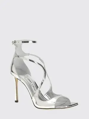 JIMMY CHOO Azia Laminated Patent Leather Sandals