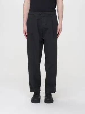 DONDUP Cotton Straight Trousers - Black