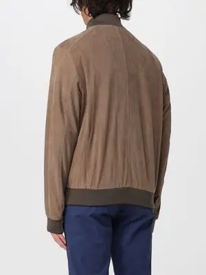 MOORER Carlos-ur Suede Bomber Jacket
