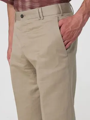 PT TORINO Cotton And Linen Chino Trousers - Beige