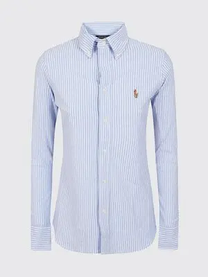 Polo Ralph Lauren Striped Cotton Shirt With Button-down Collar