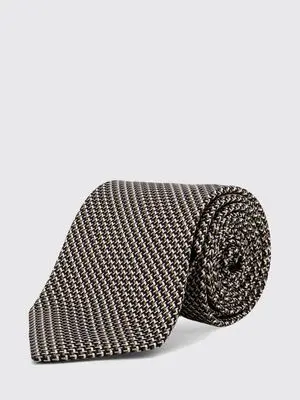 TOM FORD Jacquard Silk Tie - Black