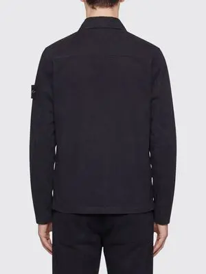 Stone Island Used Twill Overshirt - Black